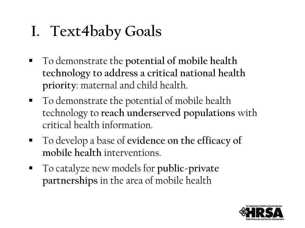PPT - “ Text4baby: A New Mobile Health Service for Pregnant Women and ...