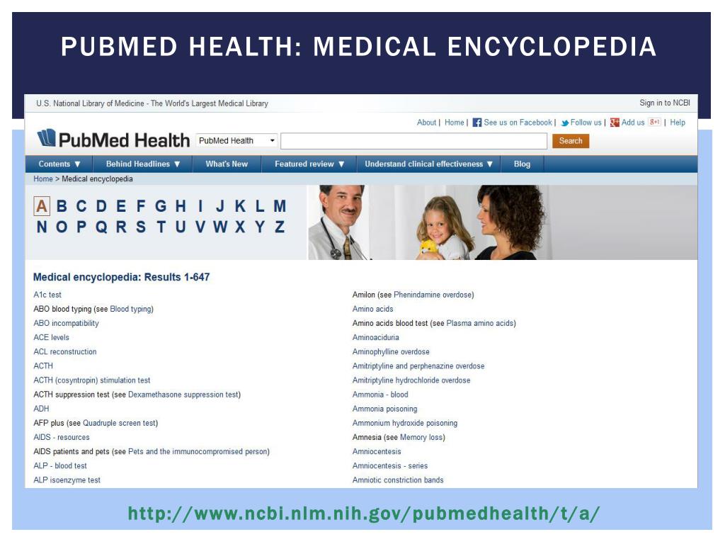PPT - Science and health resources: freely available from the national ...