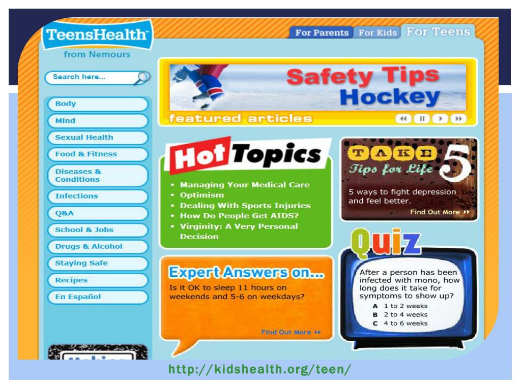 PPT - Science and health resources: freely available from the national ...
