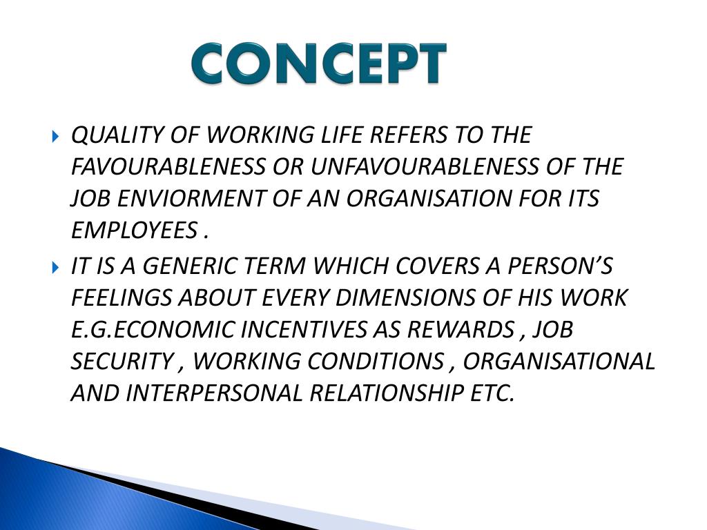 PPT - Quality of work life PowerPoint Presentation, free download - ID ...