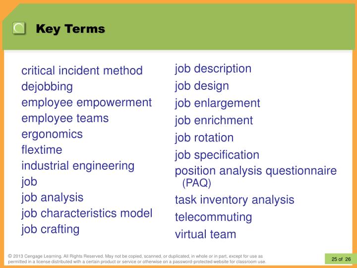 PPT - The Analysis and Design of Work PowerPoint Presentation - ID:1564595