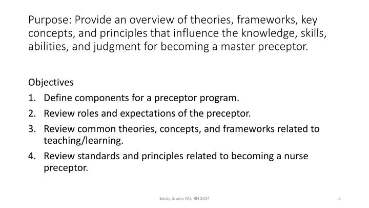 PPT - Nurse Preceptorship PowerPoint Presentation - ID:1564642