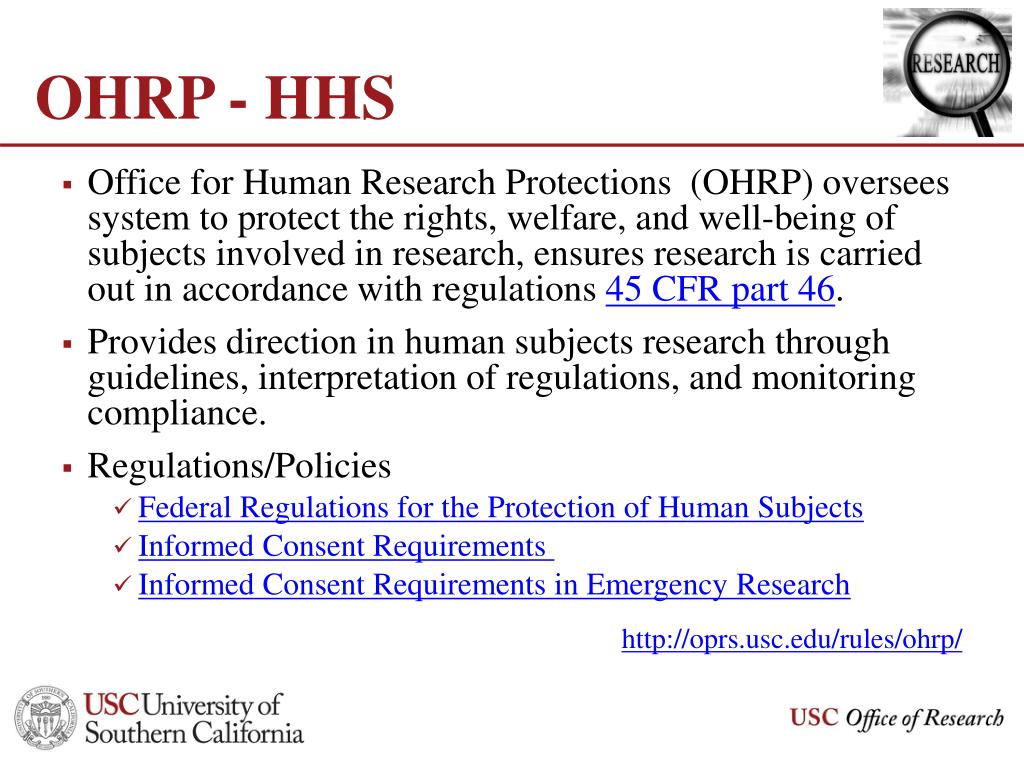 PPT - Clinical Trials at USC Protecting Human Research Subjects ...