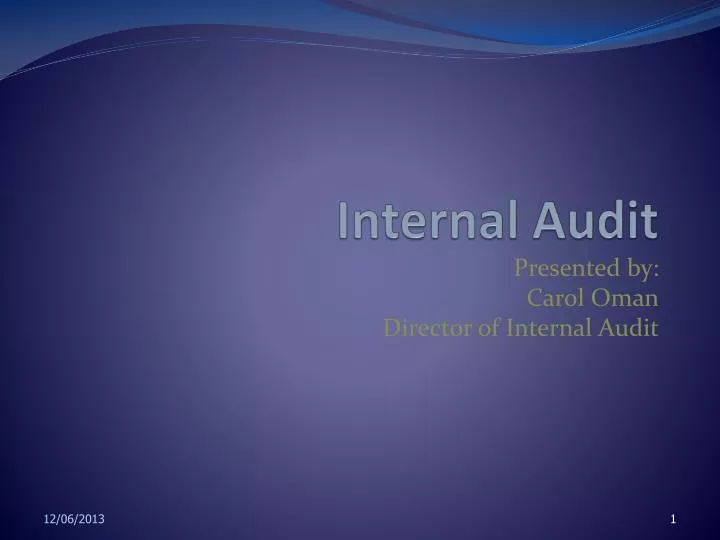 PPT - Internal Audit PowerPoint Presentation, free download - ID:1564769