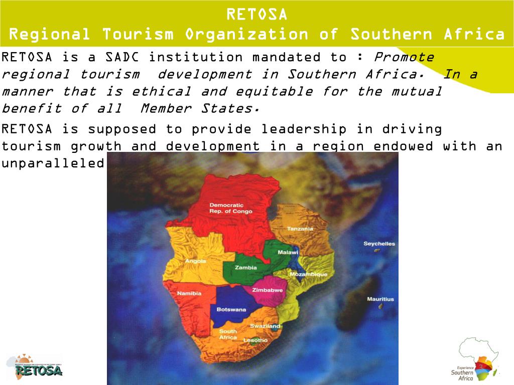 PPT - RETOSA and its Mandate in regional tourism Global Best practices ...