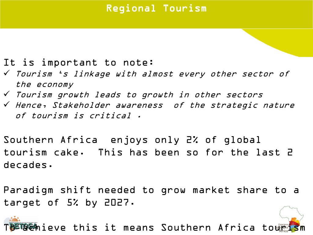 PPT - RETOSA and its Mandate in regional tourism Global Best practices ...