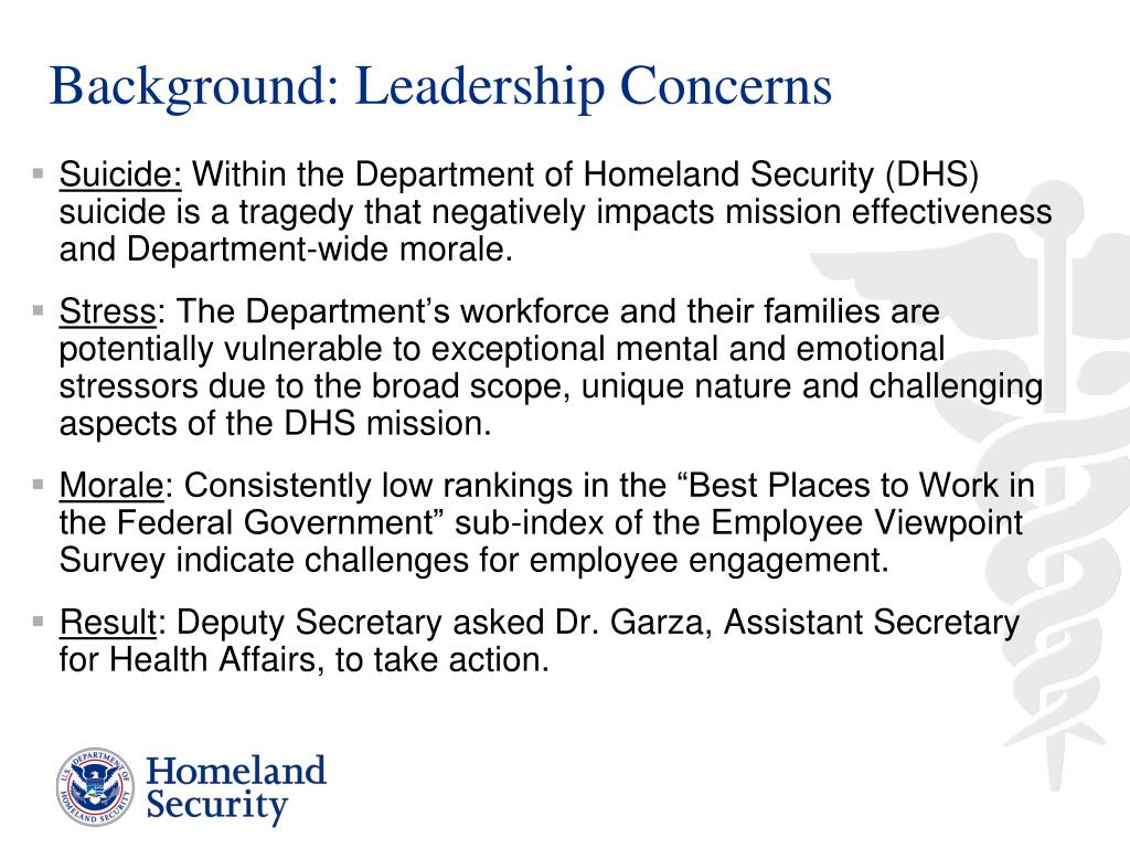 PPT - Department of Homeland Security (DHS) Office of Health Affairs ...