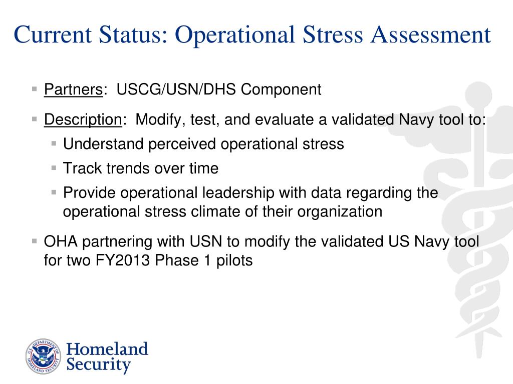 PPT - Department of Homeland Security (DHS) Office of Health Affairs ...