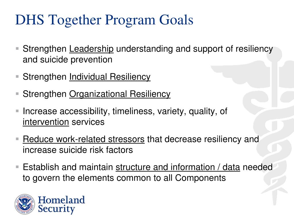 PPT - Department of Homeland Security (DHS) Office of Health Affairs ...