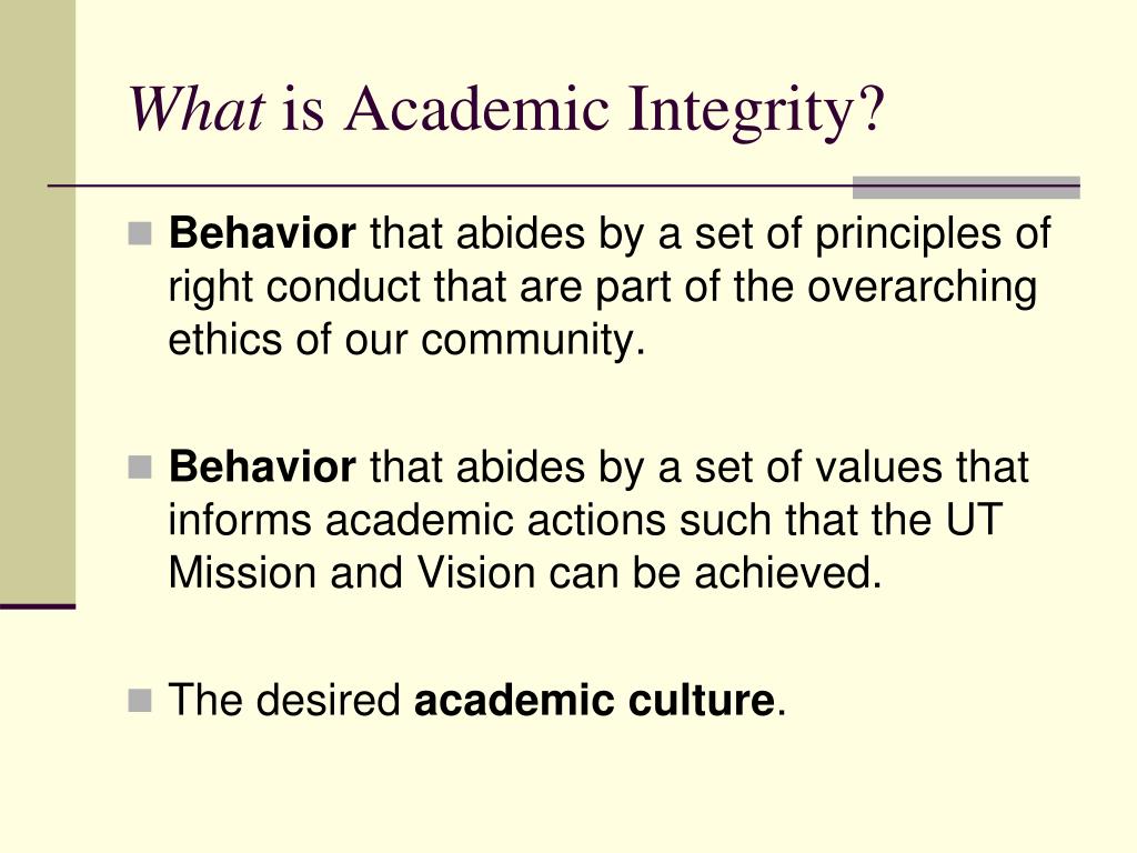 PPT - Academic Integrity in Graduate Education & Research PowerPoint ...