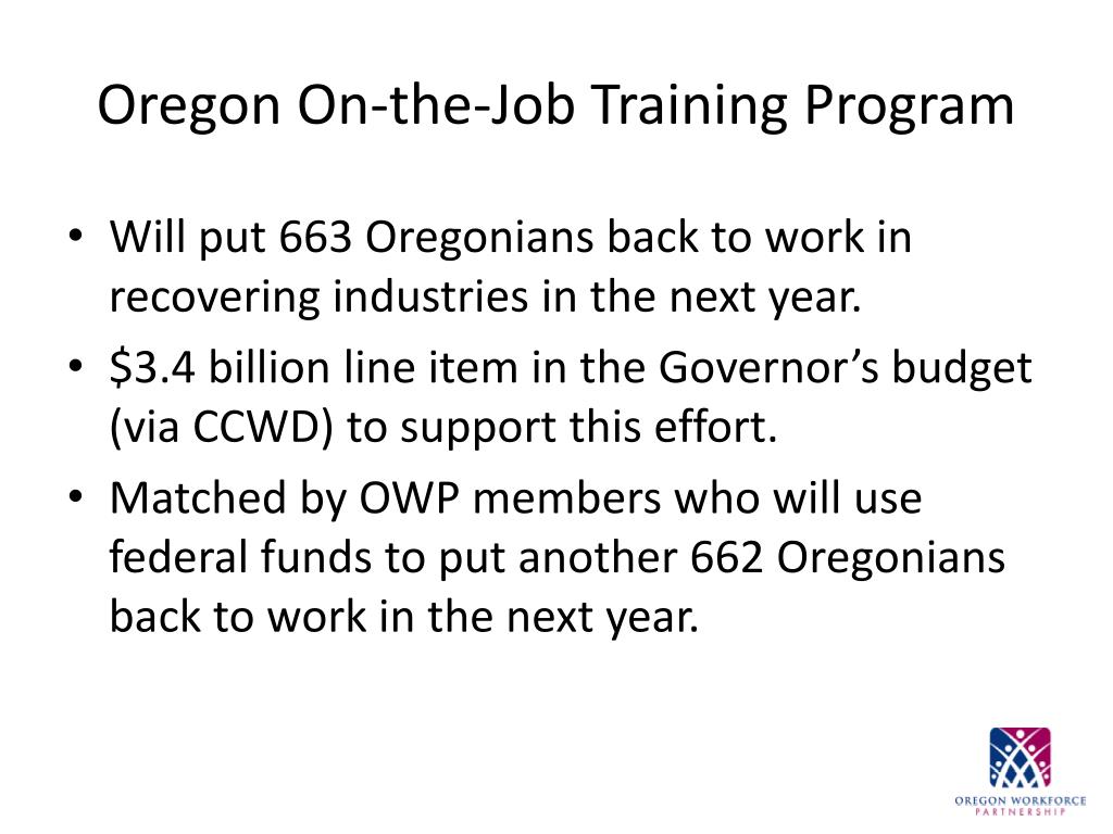 PPT - Presenter: Agnes Balassa Oregon Workforce Partnership PowerPoint ...
