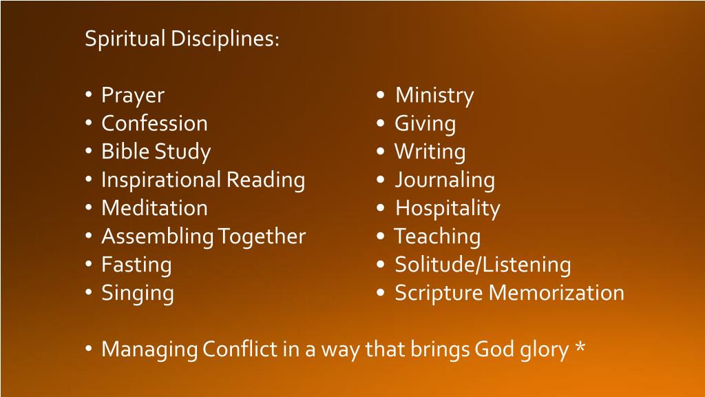 PPT - The Spiritual Discipline of Managing Conflict Shan Caldwell ...