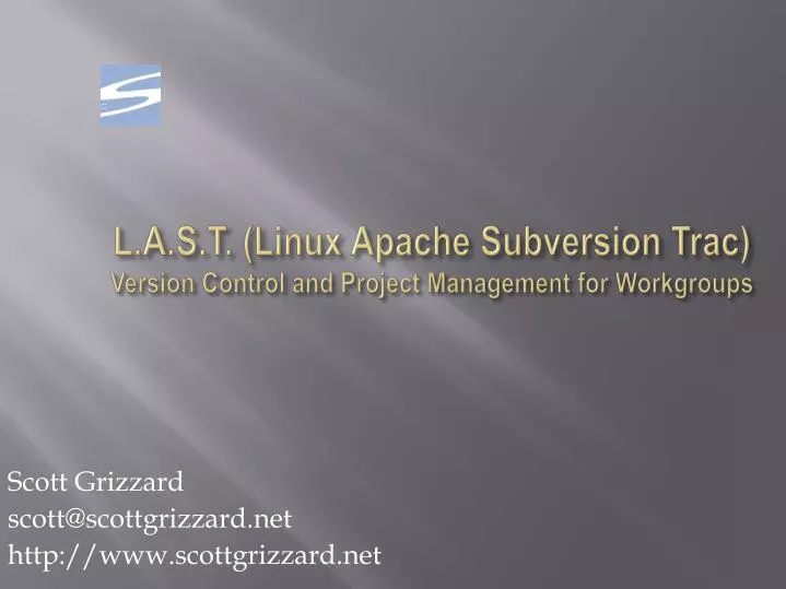 Ppt Last Linux Apache Subversion Trac Version Control And Project Management For 