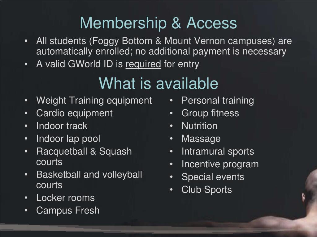 PPT - Lerner Health & Wellness Center Campus Recreation PowerPoint ...