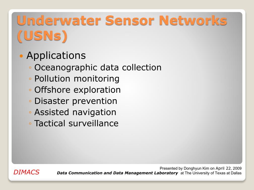 Ppt Minimum Average Routing Path Clustering Problem In Multi Hop 2 D Underwater Sensor