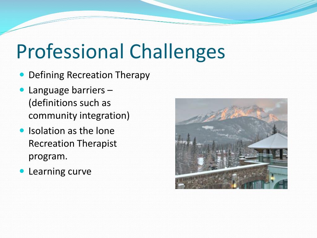 PPT - Therapeutic Recreation and Chronic Disease PowerPoint ...