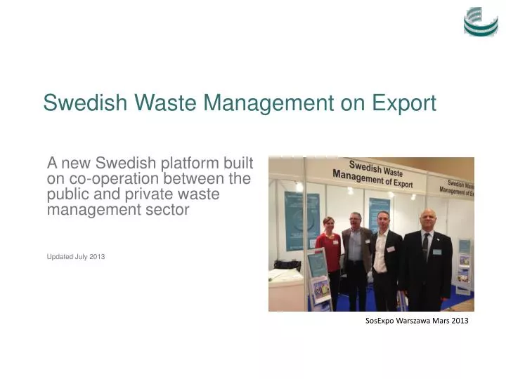 PPT - Swedish Waste Management on Export PowerPoint Presentation, free ...