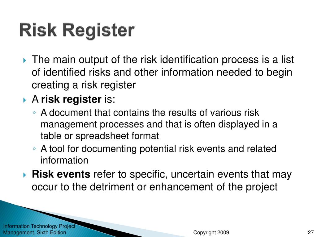 PPT - Chapter 11: Project Risk Management PowerPoint Presentation, free ...