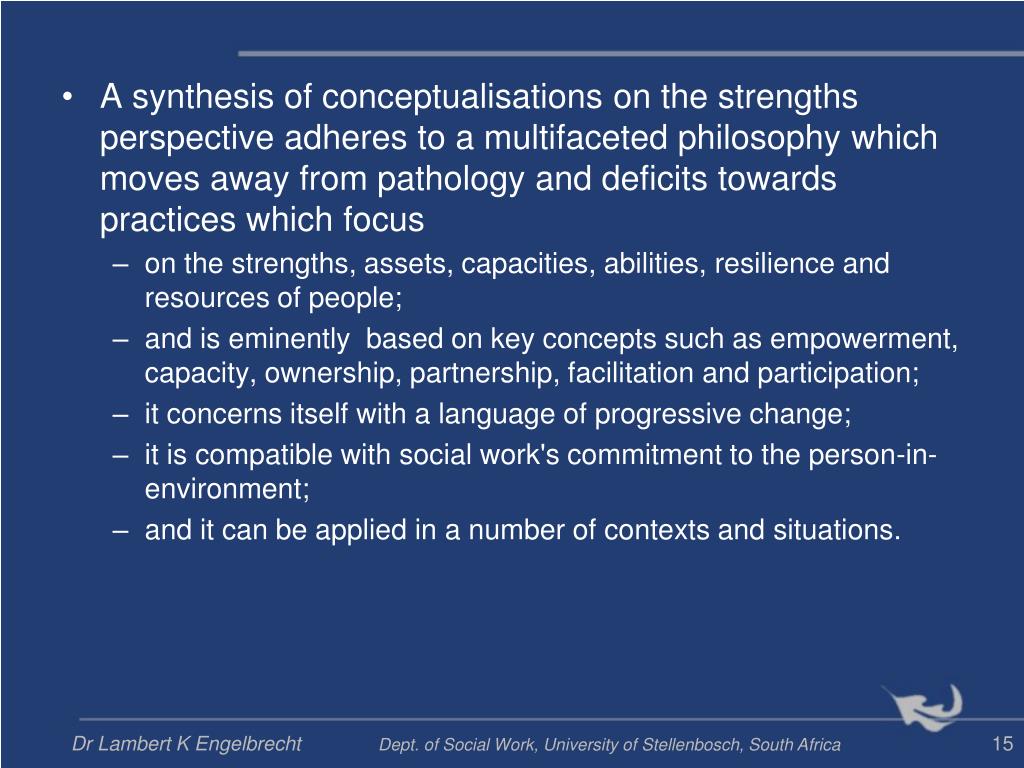 PPT - THE OPERATIONALISATION OF STRENGTHS-BASED SUPERVISION AS AN ...