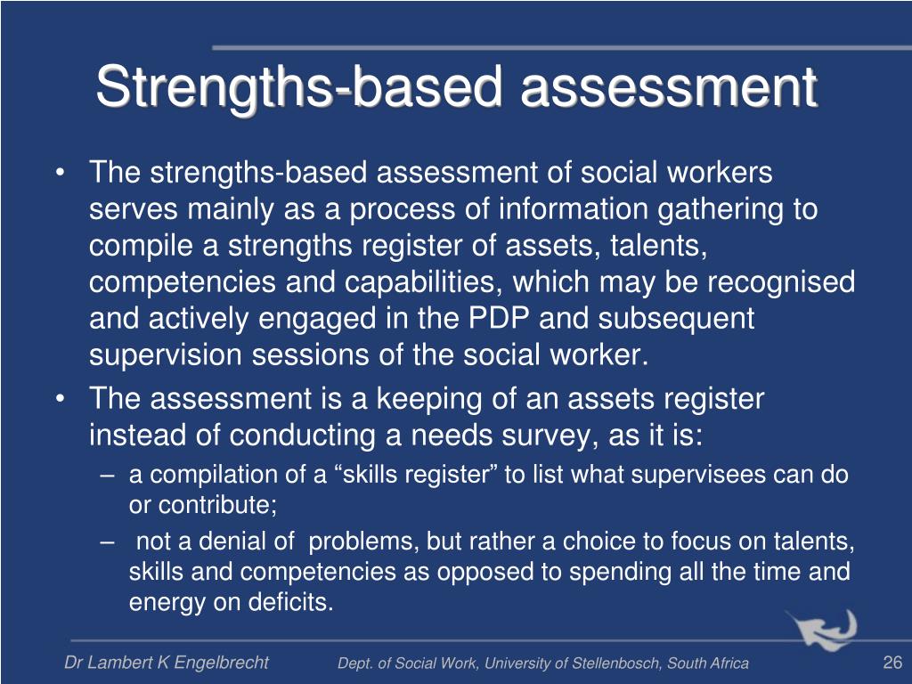 PPT - THE OPERATIONALISATION OF STRENGTHS-BASED SUPERVISION AS AN ...