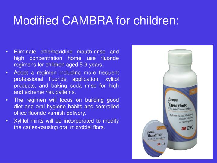 PPT - Caries Management by Risk Assessment in Children PowerPoint ...