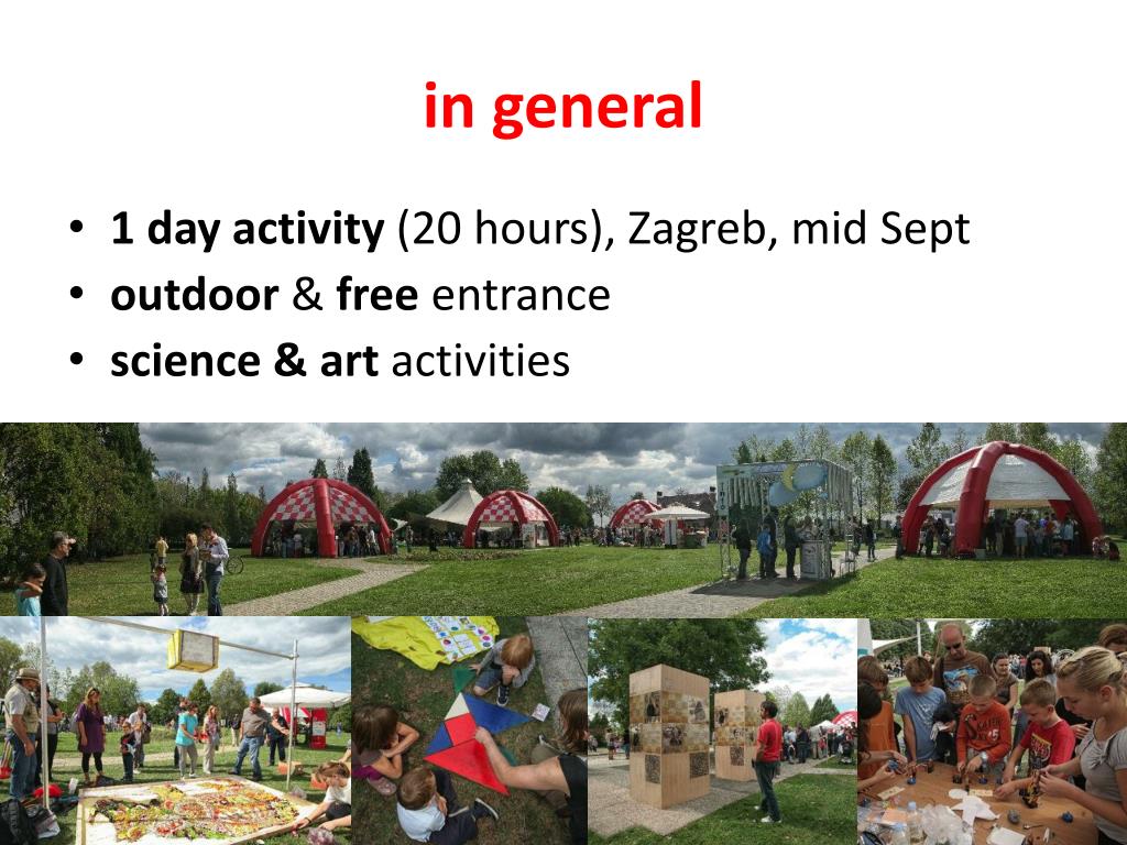 PPT - “ small-scale science activites ” Science Picnic Croatia ...