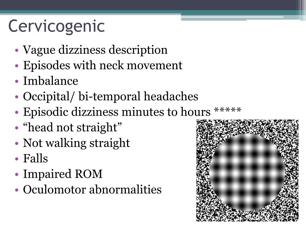 PPT - Cervicogenic Dizziness Differential Diagnosis & Treatment ...