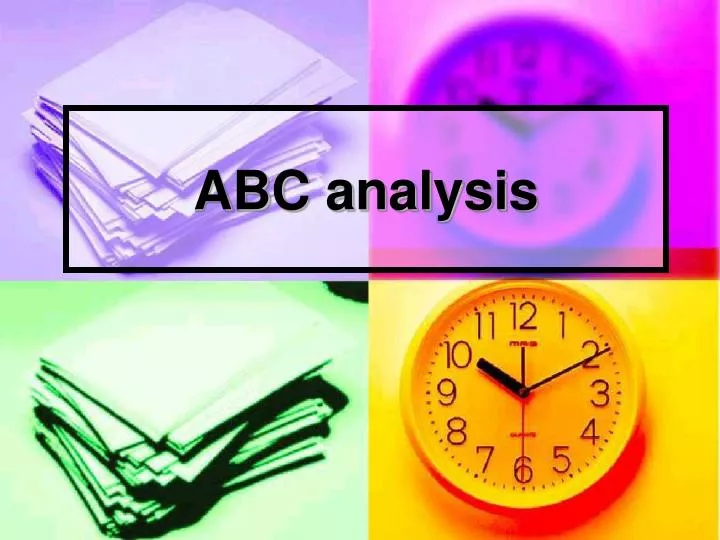 PPT - ABC analysis PowerPoint Presentation, free download - ID:1567912