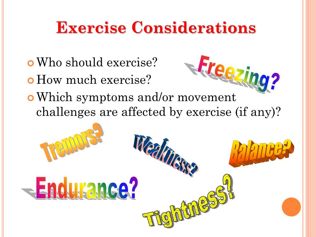 PPT - Think BIG! Exercises for Individuals with Parkinson’s Disease ...