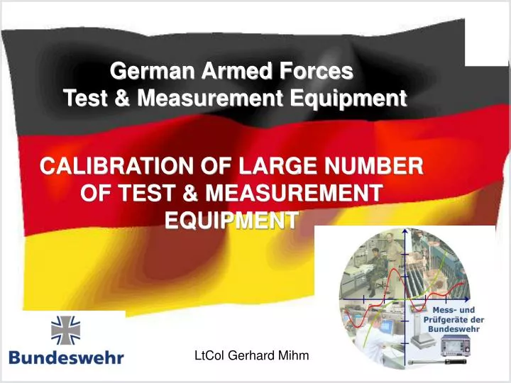 PPT - German Armed Forces Test & Measurement Equipment CALIBRATION OF ...