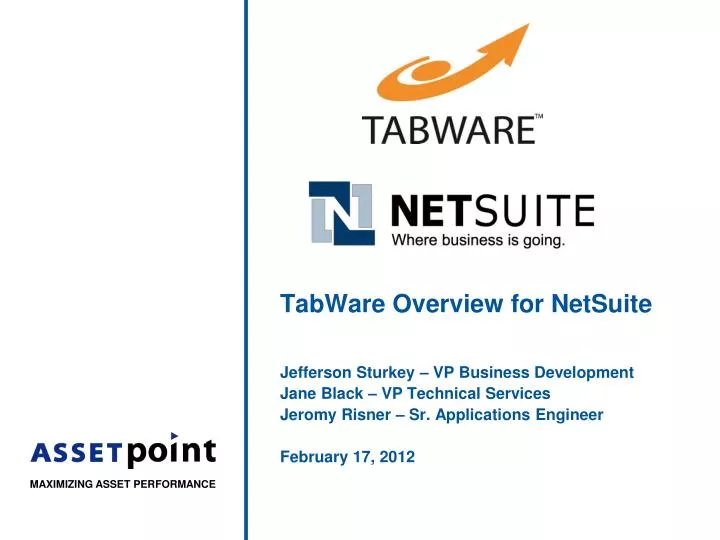 PPT - TabWare Overview for NetSuite PowerPoint Presentation, free ...