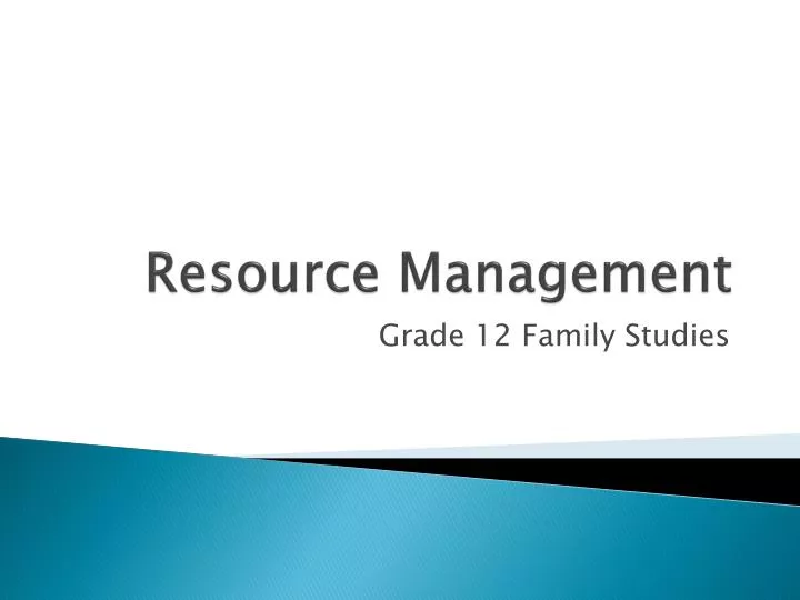 PPT - Resource Management PowerPoint Presentation, free download - ID ...