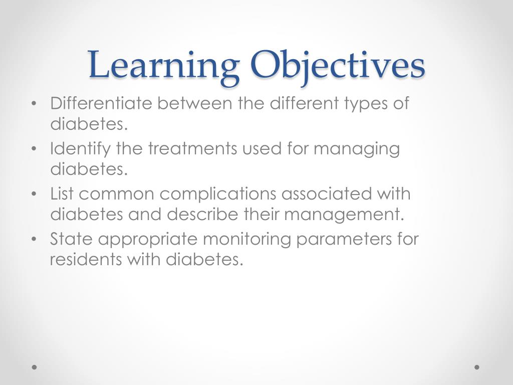 PPT - Optimizing Diabetic Care in Residential Care PowerPoint ...