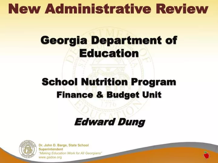 PPT - New Administrative Review PowerPoint Presentation, free download ...