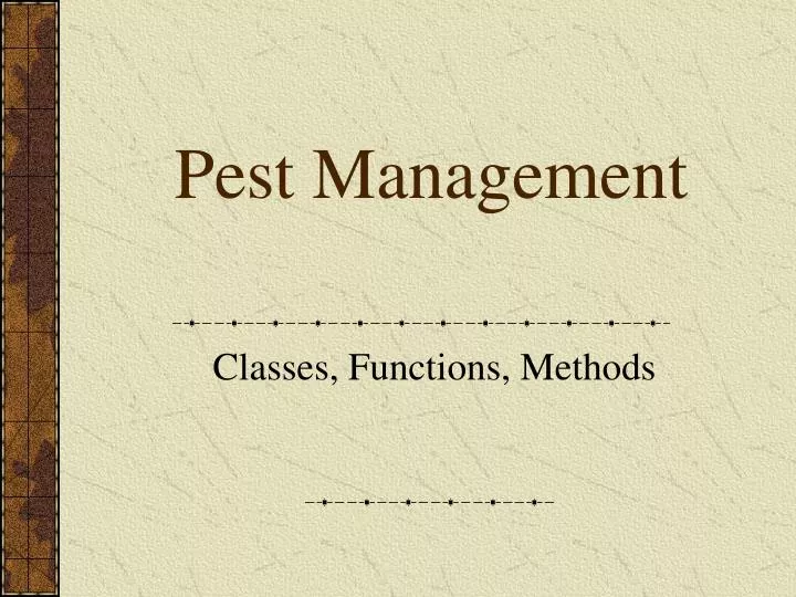 PPT - Pest Management PowerPoint Presentation, free download - ID:1569127