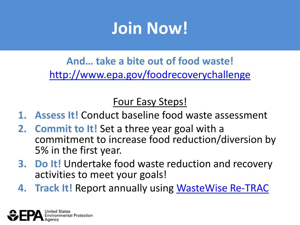 PPT - Sustainable Food Waste Management Through the Food Recovery ...