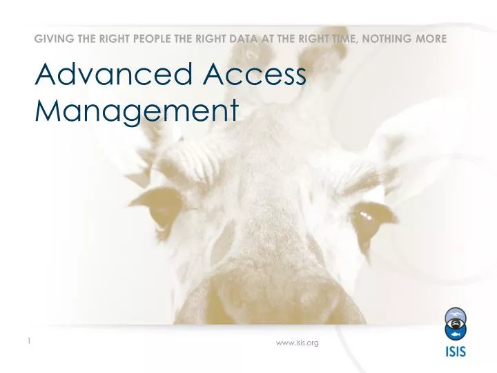 PPT - Advanced Access Management PowerPoint Presentation, free download ...