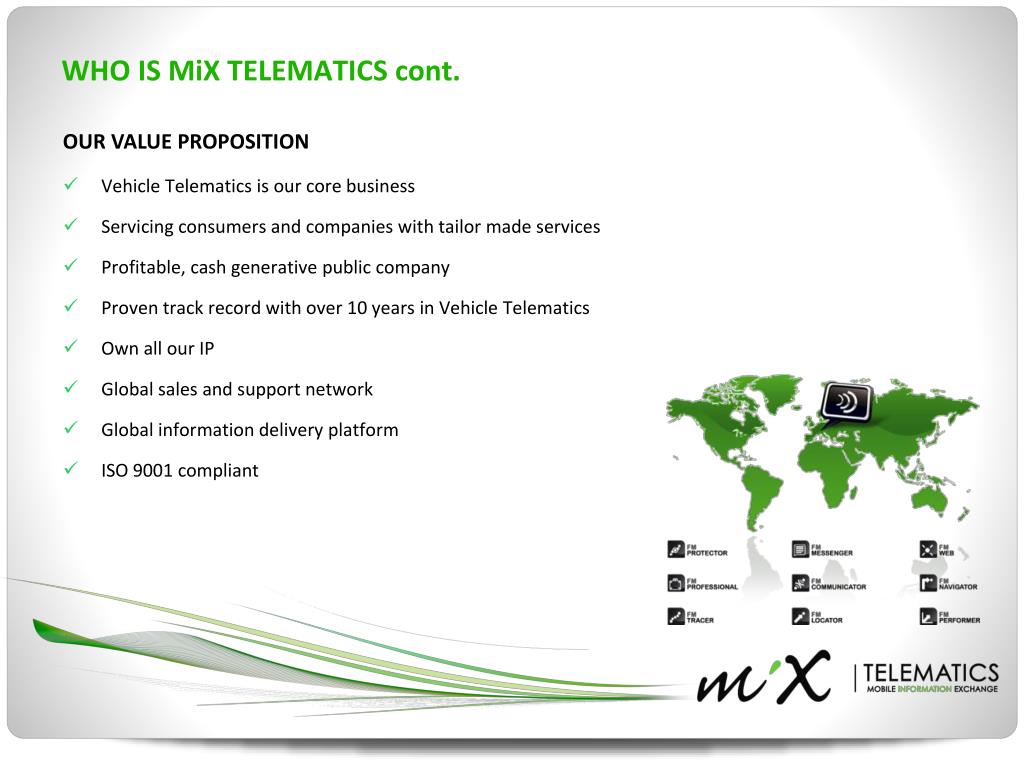 PPT - MiX Telematics - Company, Products & Services PowerPoint ...