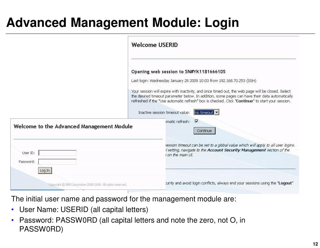 PPT - Systems management with Advanced Management Module PowerPoint ...