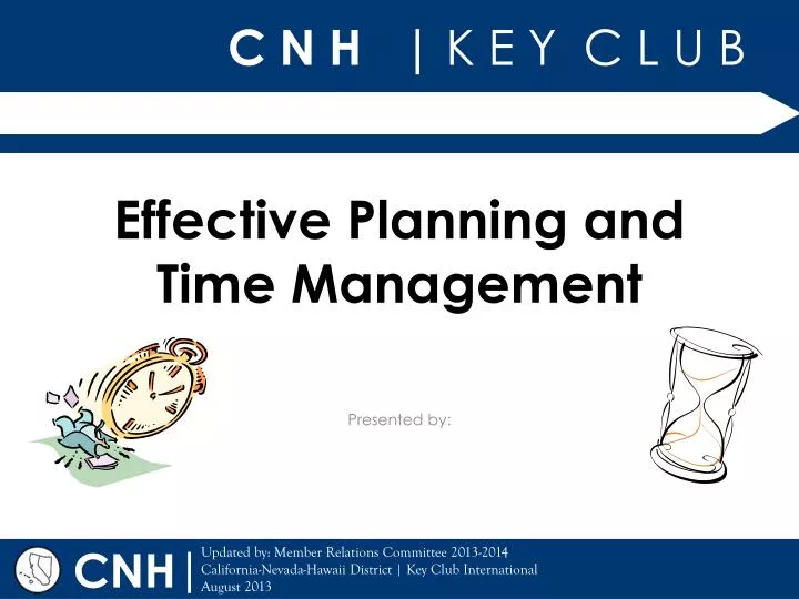 PPT - Effective Planning and Time Management PowerPoint Presentation ...