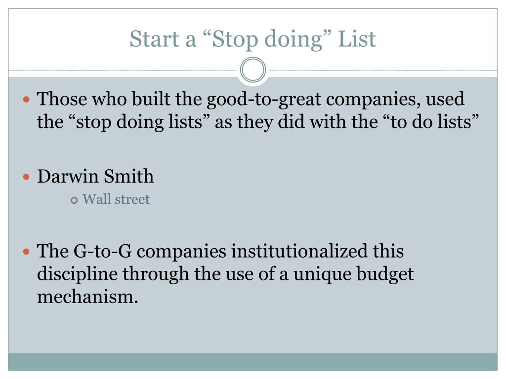 PPT - Good to Great Chapter 6: A Culture of Discipline PowerPoint ...