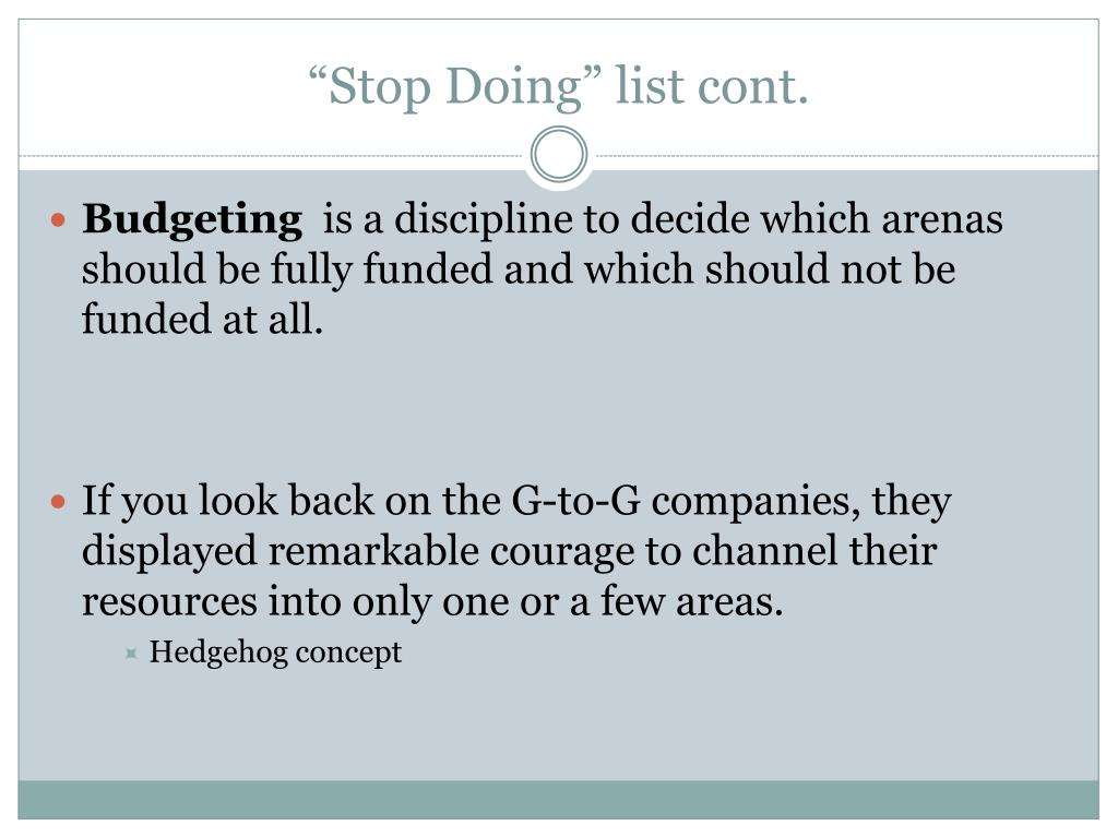 PPT - Good to Great Chapter 6: A Culture of Discipline PowerPoint ...