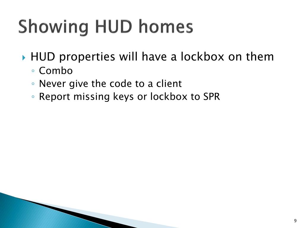 PPT - Successfully Selling HUD Homes PowerPoint Presentation, free ...