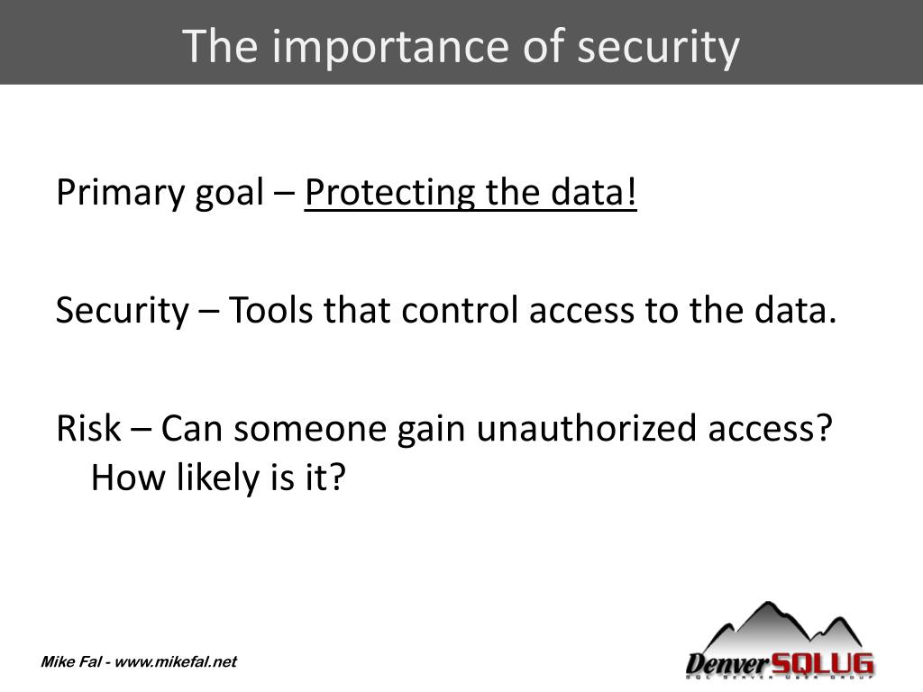 Ppt Sql Server Security Granting Controlling And Auditing Database Access Powerpoint