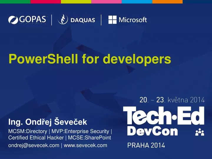 PPT - PowerShell for developers PowerPoint Presentation, free download - ID:1570209