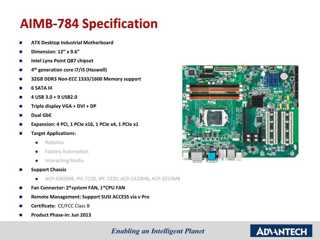 PPT - AIMB-784 Sales kit Intel ® Shark Bay Platform ATX Industrial Motherboard PowerPoint ...