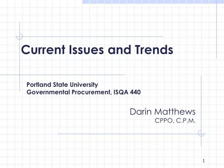 PPT - Current Issues and Trends PowerPoint Presentation, free download ...