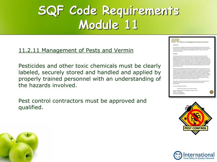 PPT - Food Safety Quality Management System Training Guide SQF Code ...