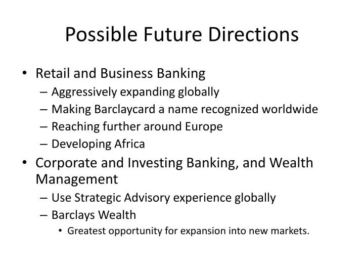 PPT - Possible Future Directions PowerPoint Presentation, free download ...