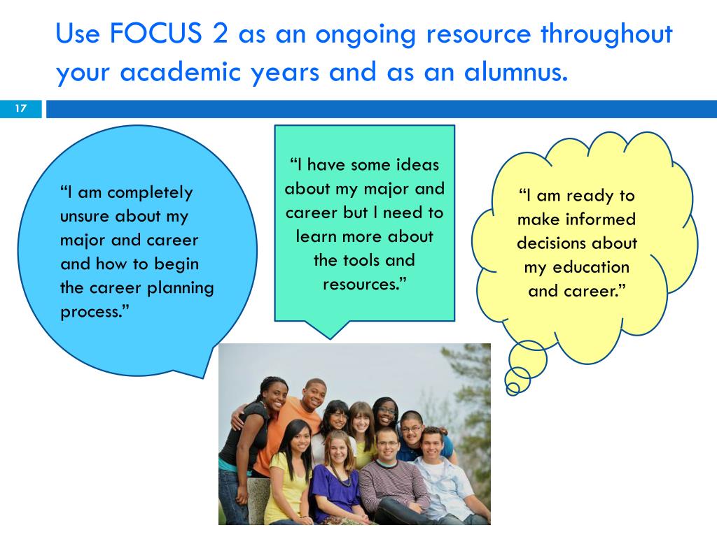 PPT - FOCUS 2 An Online Career, Major & Education Planning System ...